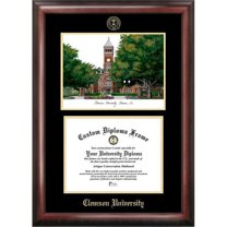 Clemson University 8.5" x 11" Scholar Diploma Frame - Walmart.com