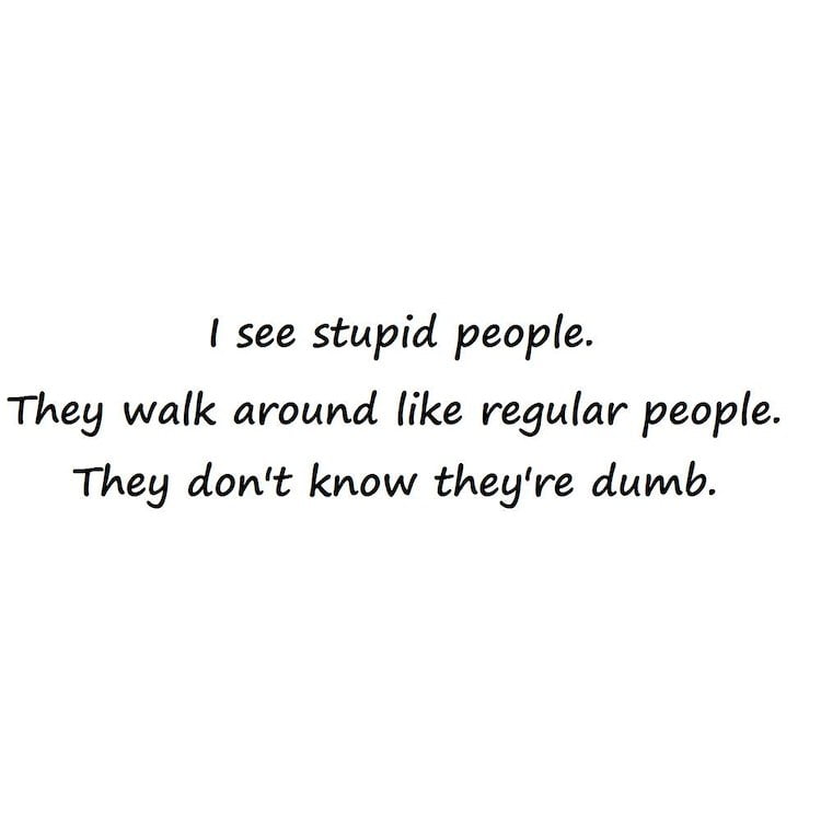 Really Stupid People