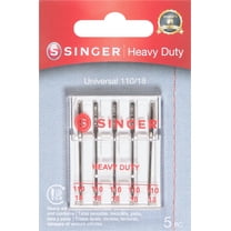 SINGER Heavy Duty Sewing Machine Needles, Size 110/18, 5 Pack for Denim ...