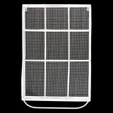 Metal Wall Shelf With 9 Shelves Mesh Backing And Hanger Bar - White ...