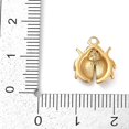 3pcs 304 Stainless Steel Enamel Charms Ladybug Charms Real 18K Gold ...
