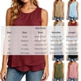 Cotton Linen Tank Tops for Womens Sleeveless Round Neck Tiered Layered ...