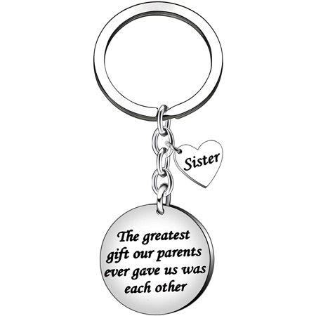 Twin Sisters Key Chain Ring Girls Keychain Keyring Women Family Love ...