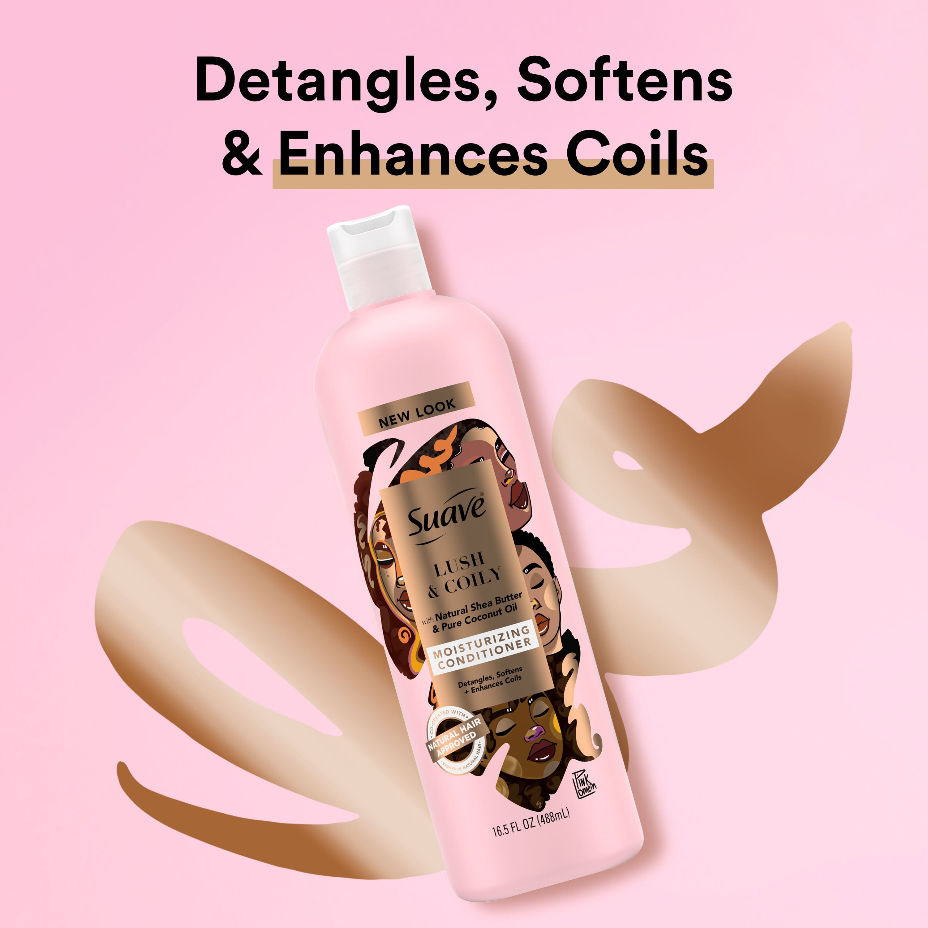 Suave Pink Lush & Coily Curl Conditioner 16.5OZ Australia | Ubuy