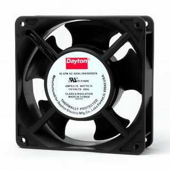 Dayton Standard Oblong Axial Fan, 120V AC, Aluminum, 5 15/16 in W ...