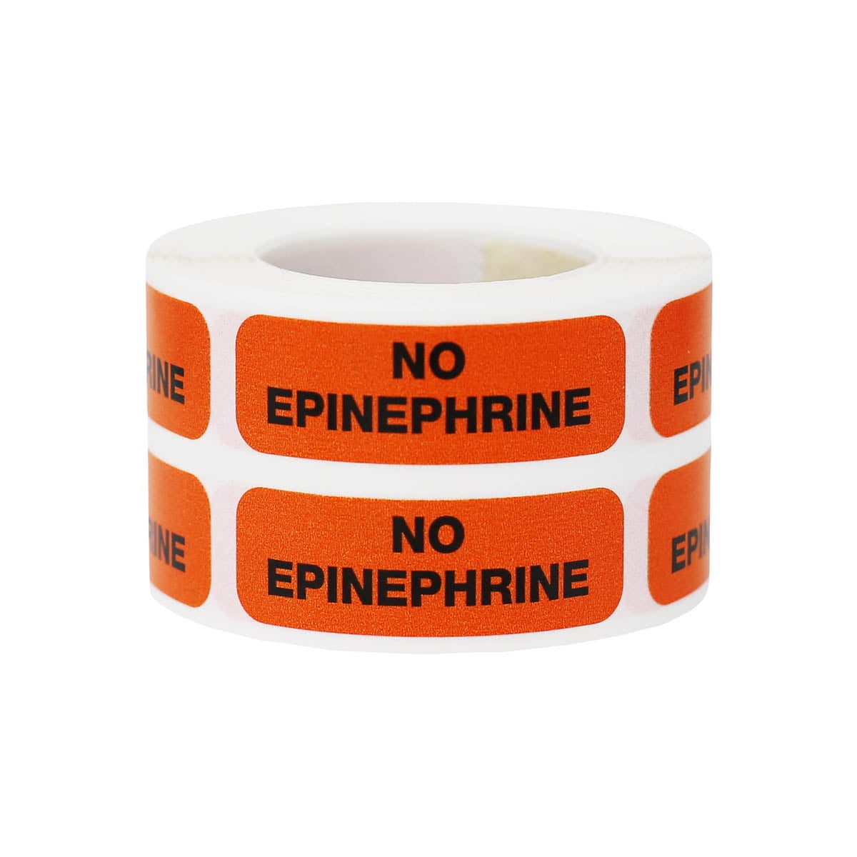 No Epinephrine Healthcare Warning Labels | 0.5 x 1.5″ Rectangle - 500 ...