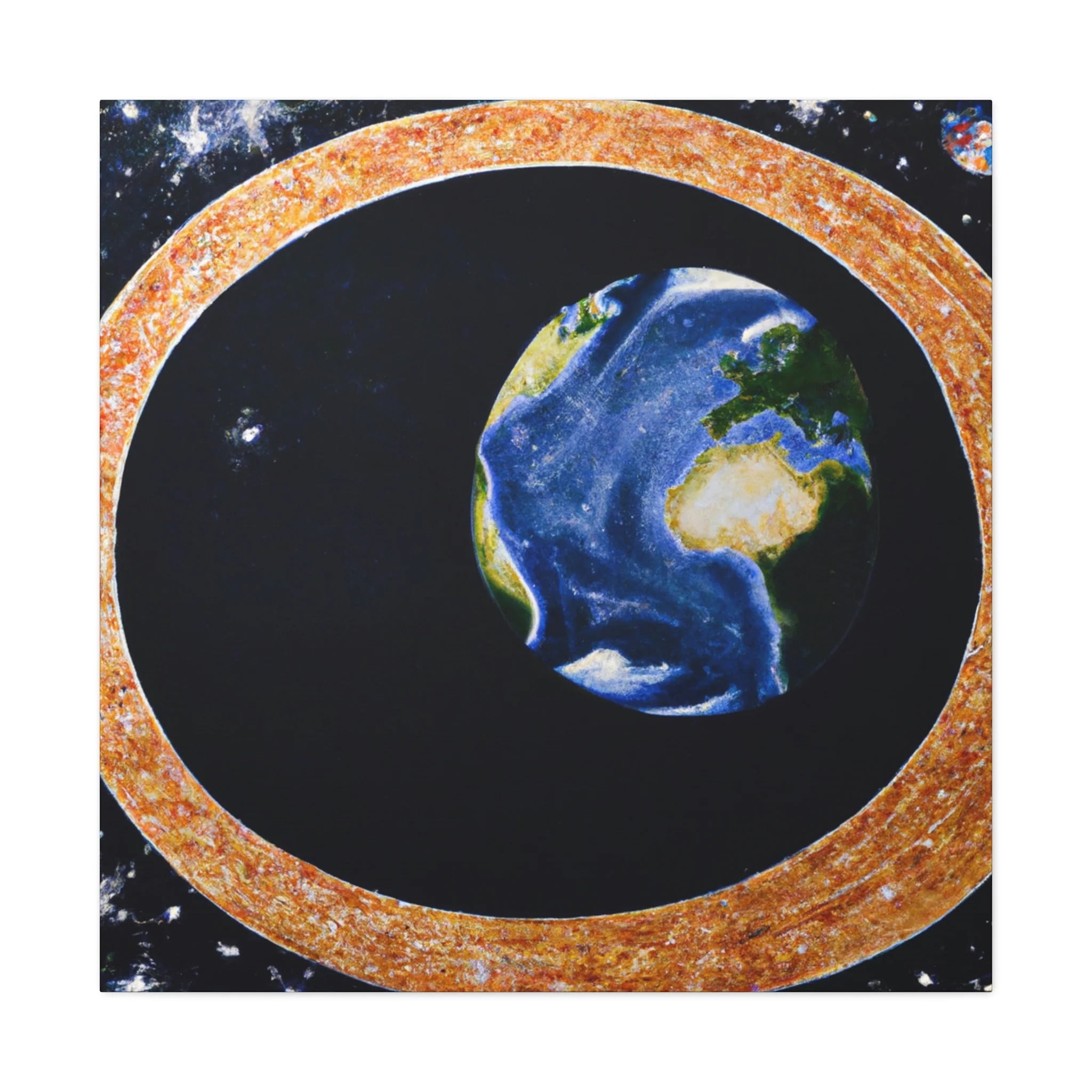 Earthly Pointillism Bliss - Canvas - Walmart.com