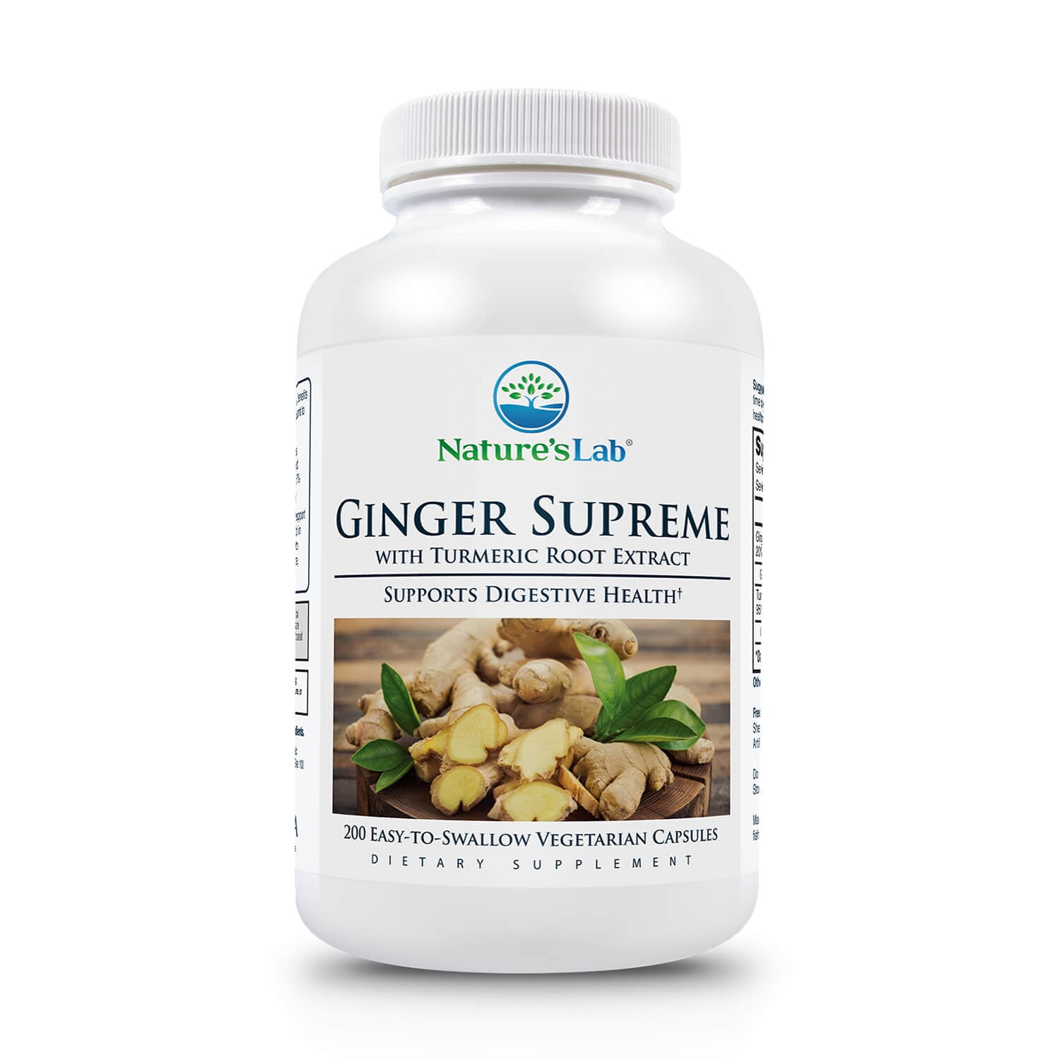 Nature's Lab Ginger Supreme - Ginger Extract, Turmeric Extract - 200 Ct ...