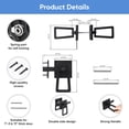 BARNSMITH Heavy Duty Gate Latch, Double Side Gate Latches, Matte Black ...
