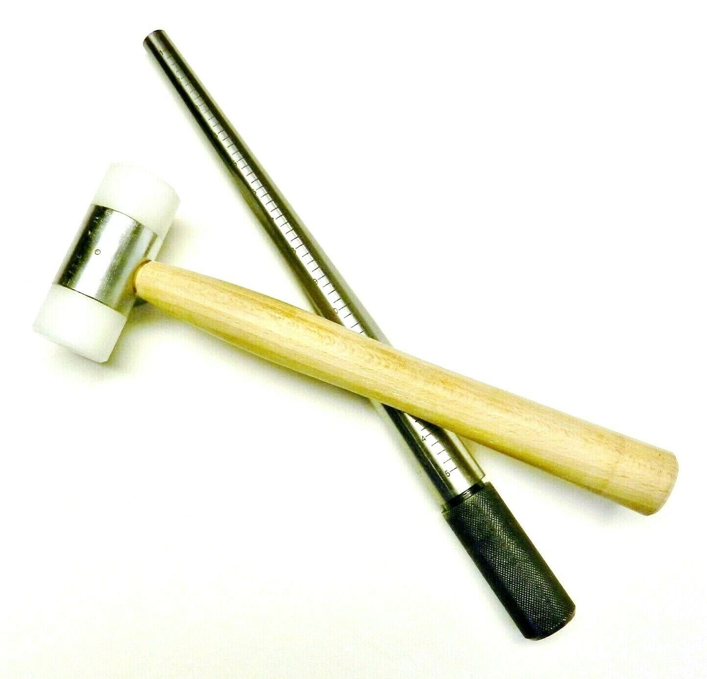 Steel Ring Mandrel and Nylon Face Mallet Jewelry Making Tool Set Sizing ...