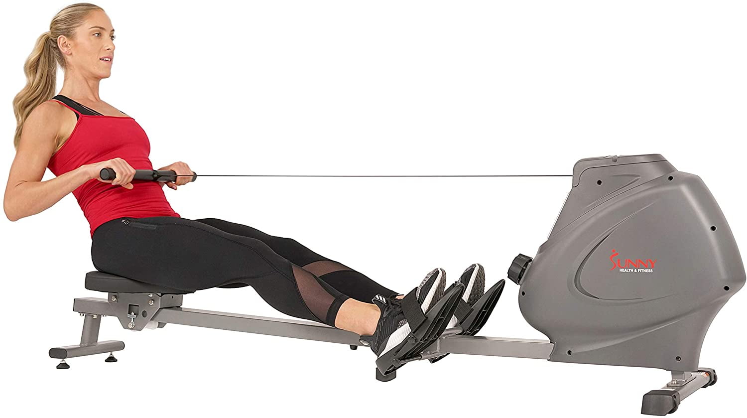 Máquina de Remo Magnética Sunny Health & Fitness SF-RW5801 con Monitor ...