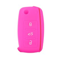 Unique Bargains Black Silicone Car Remote Control Key Fob Shell ...