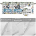 Curtain Valance for Windows, Farm Donkeys Pigs Cows Kitchen Valances ...