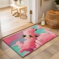 2x3 Ft Entryway Area Rug, Pink Cloud Kitchen Rug Runner Washable Floor ...