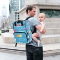 Iauyy Diaper Bag Backpack, 15L Large Capacity Diaper Bag Tote, Nylon ...