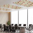 1 Pack Red Flowers Fluorescent Light Covers for Ceiling Lights Rustic ...