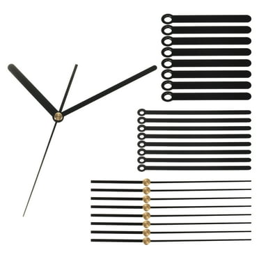 DIY Clock Movement Kits for DIY Clock Replacement (Black Straight Clock ...