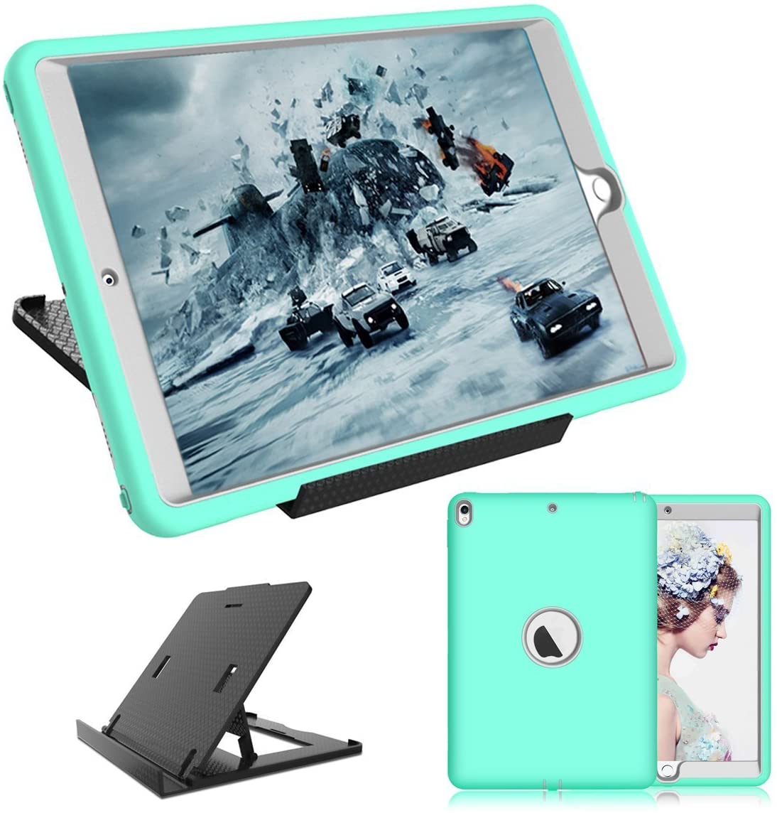 iPad Pro 10.5 Case,Genjia Shockproof Protective Shell Heavy Duty Hard ...