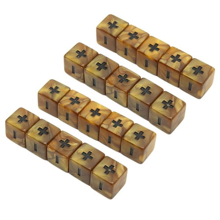 Math Operation Dices, 20pcs Educational Math Dice Set Engraving Symbol ...