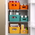 Hesroicy Storage Container Smooth Surface Handle Design Solid Color ...