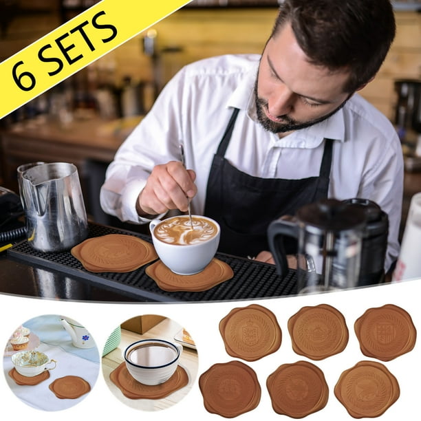 Japceit Drink Saucers,Bar Saucers,Beer Saucers,Beverage Saucers,6pcs ...
