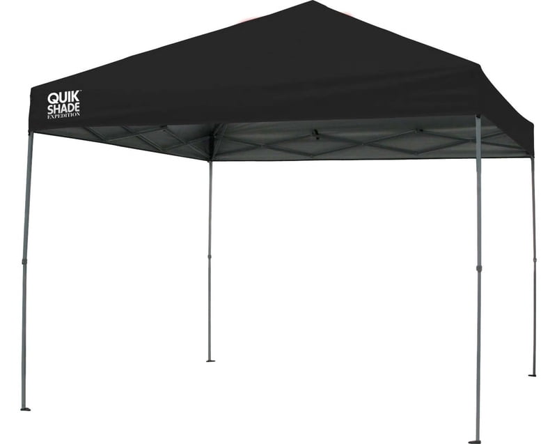 Bravo Quik Shade Expedition Gray Polyester Canopy 10 ft. W x 10 ft. L ...