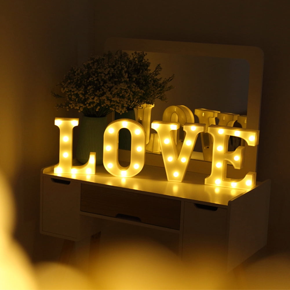 Click here for Eastvita 22cm 3d Led Love Letter Light Wall Hangin... prices