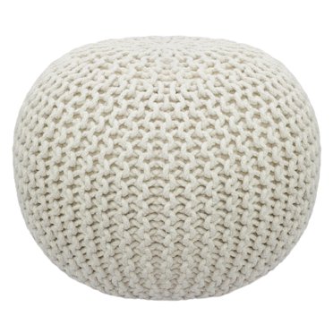 Black and White Gingham Check Farmhouse Pouf Ottoman Foot Stool 16"x16 ...