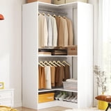 iSunirm Corner Closet System, 31" Corner Closet Organizer with 2 ...
