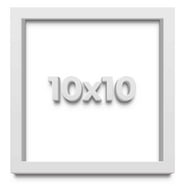 Muzilife 8X8 Square Shadow Box Picture Frame with Linen Board, Wood ...