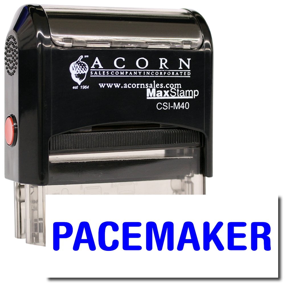 Large Self-Inking Pacemaker Stamp with Yellow Ink - Walmart.com
