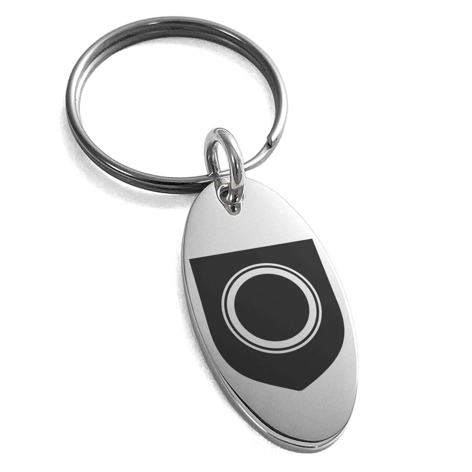 Stainless Steel Annulet Fidelity Coat of Arms Shield Engraved Small ...