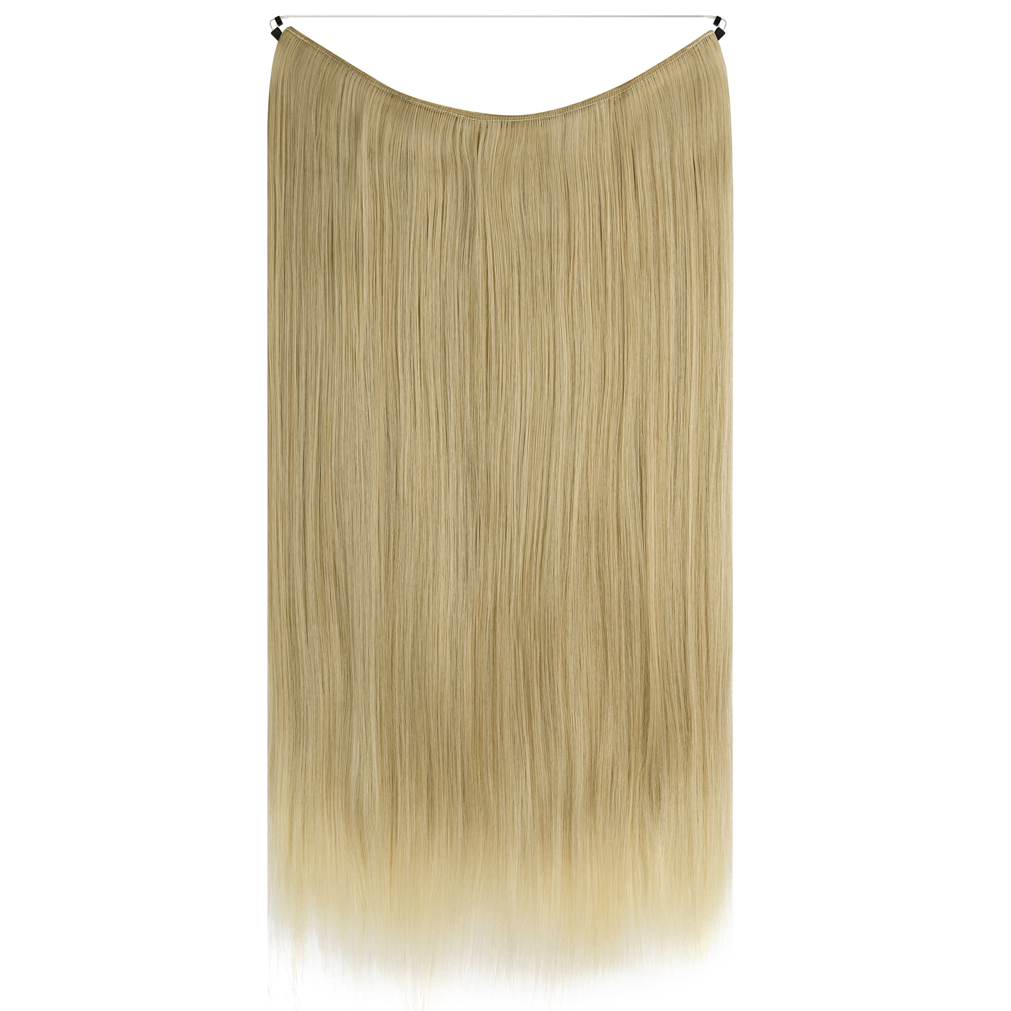 SHCKE Invisible Hair Extensions 22 Inch Invisible Wire Hair Extension ...