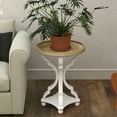 COZAYH Rustic Farmhouse Accent End Table, Handcrafted Finish ...