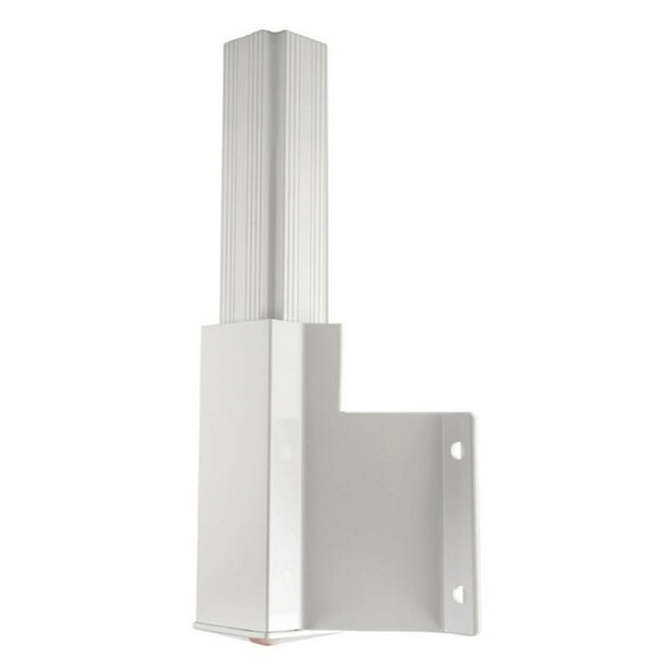 Outside Corner Side Mount Post Bracket - White - Walmart.ca