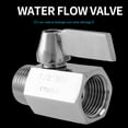 304 Stainless Steel Mini Ball Valve(1/2 Inch Female x Male) NPT Thread ...