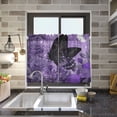 27"x24" Tier Curtains 2 Panels Enchanted Starry Night Butterfly Art ...