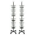 Black Iron 360° Rotating Greeting Card Rack, Display Stand Spinning ...