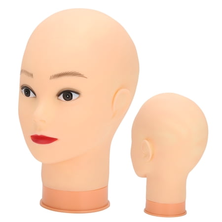 Peahefy Makeup Training Head, Mannequin Head PVC Bald Manikin Head ...