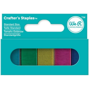 JAM Standard Colorful Staples, Blue, 5000/Box - Walmart.com