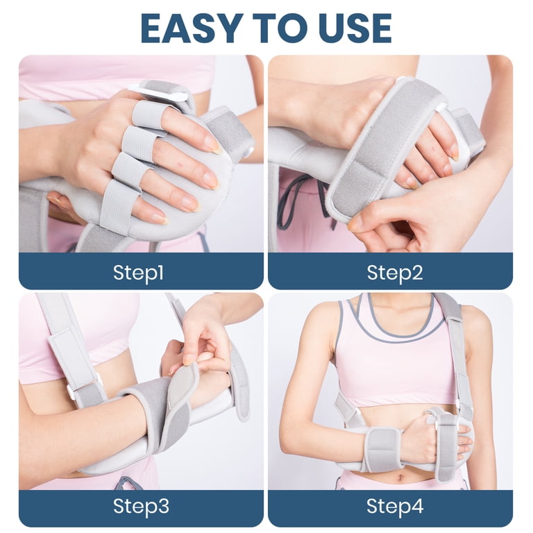 Broken Hand Brace Stroke Hand Brace Splint With 5 Finger Support ...
