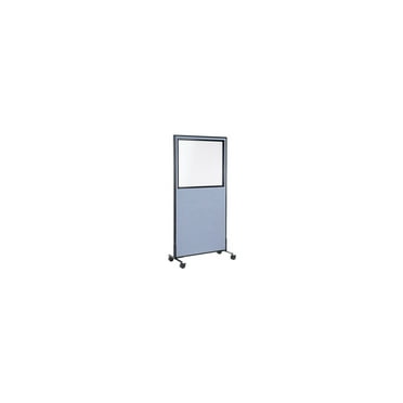 Global Industrial 695790MWGY Interion Mobile Office Partition Panel ...