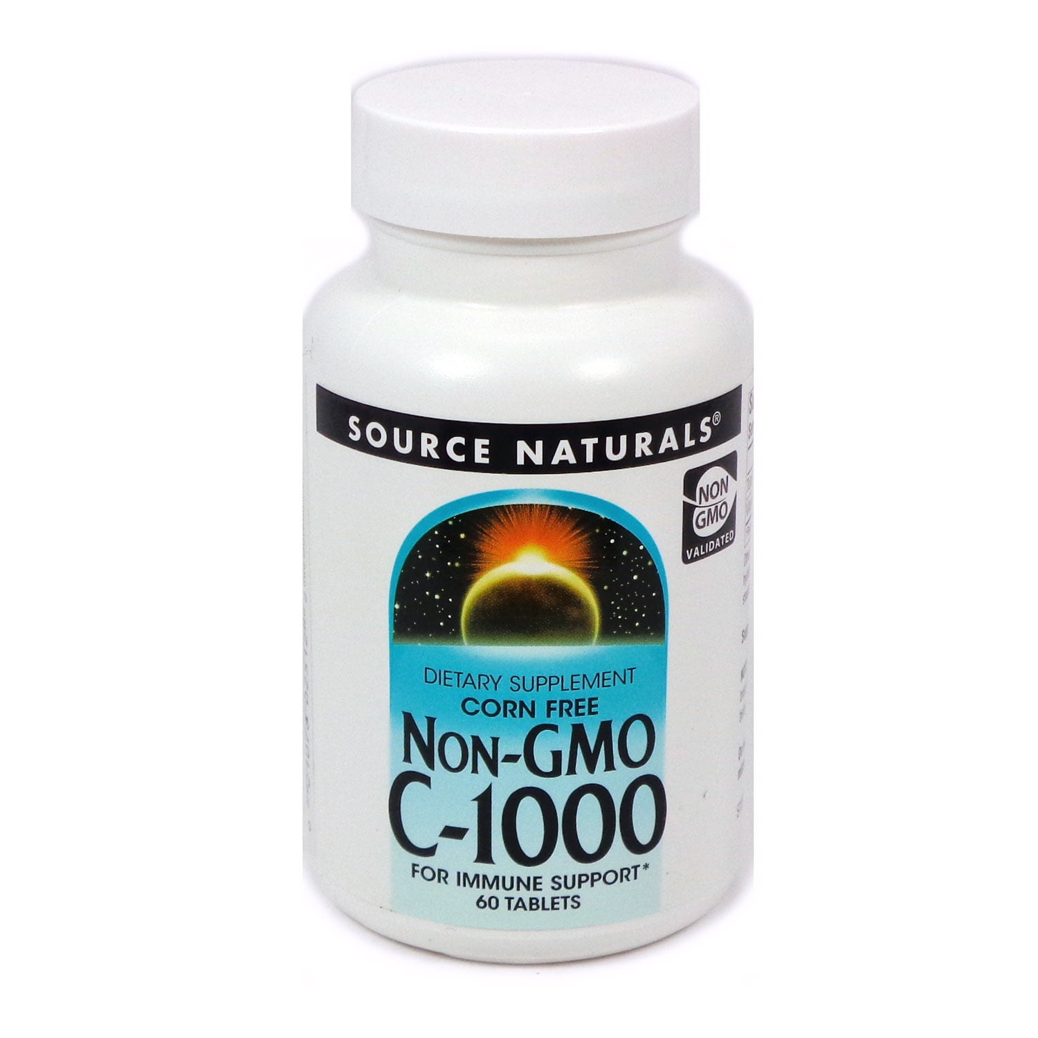 Source Naturals - C1000 Corn Free Non-GMO 1000 mg. - 60 Tablets ...