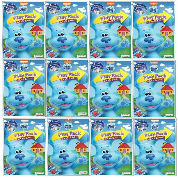 Bendon Blue's Clues Grab and Go Play Pack Birthday Party Favors 12ct ...