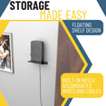 Koova WiFi Router or Speaker Shelf | Wall Mount Organizer | Floating ...