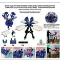TECHTONGDA 4 Color 4 Station Double Rotating Screen Printing Press ...