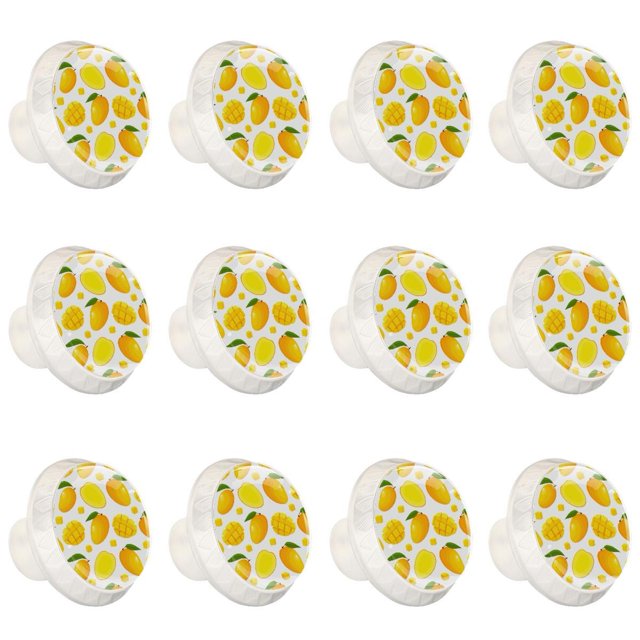 12 Pcs Mango Yellow Fruit Knobs for Kitchen Cabinet Cupboard Dresser ...