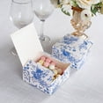 BalsaCircle 25 pcs Blue 4x4 in Floral Printed Square Gift Boxes Party ...