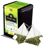 Itrix Pyramid Style Ceylon Green Tea in Metal Caddy/ /25 Tea bags/for weight Loss and Increased ...