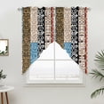 Bohemian Patterns Swag Valances for Windows 36 inches Long, Colored ...